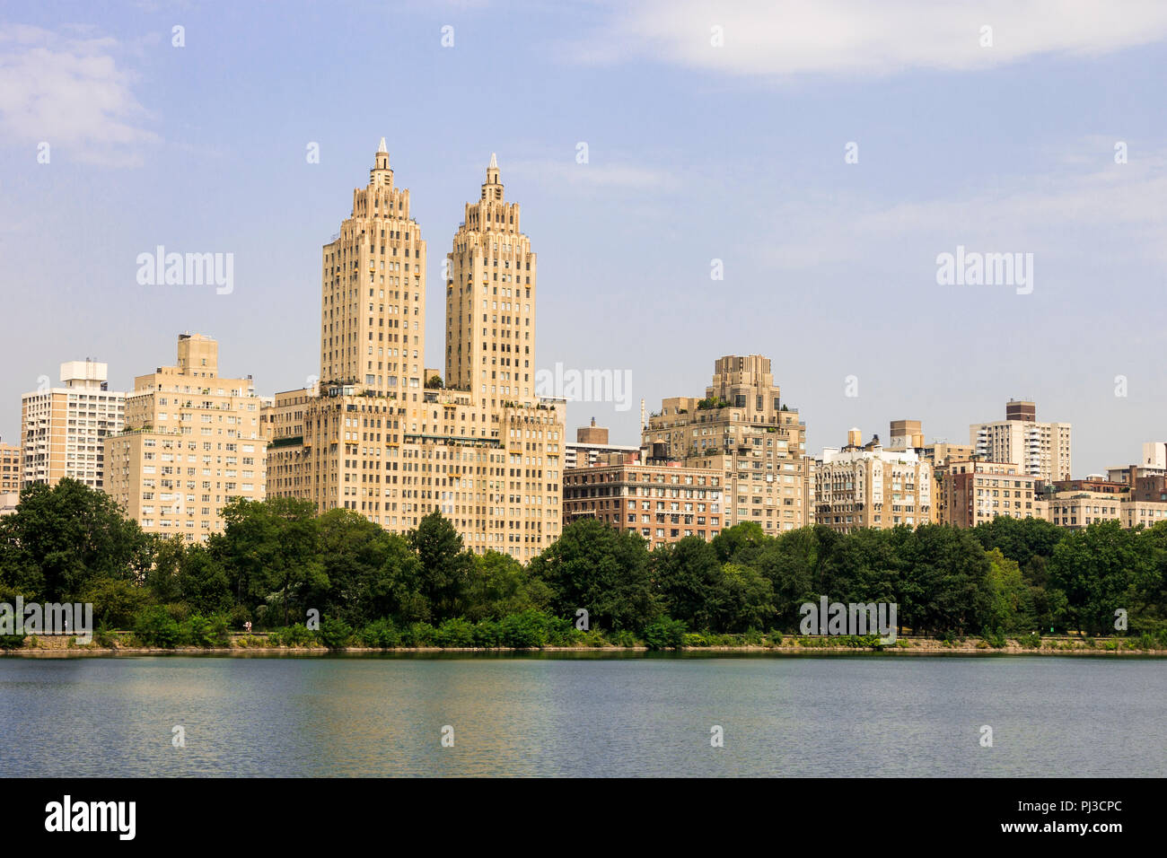 New York City. The Eldorado, also called Central Park Twin Towers, at ...