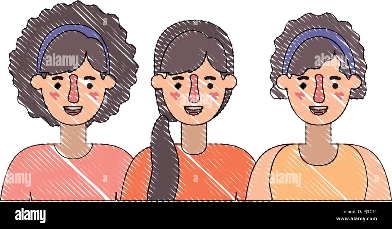group of women characters Stock Vector Image & Art - Alamy
