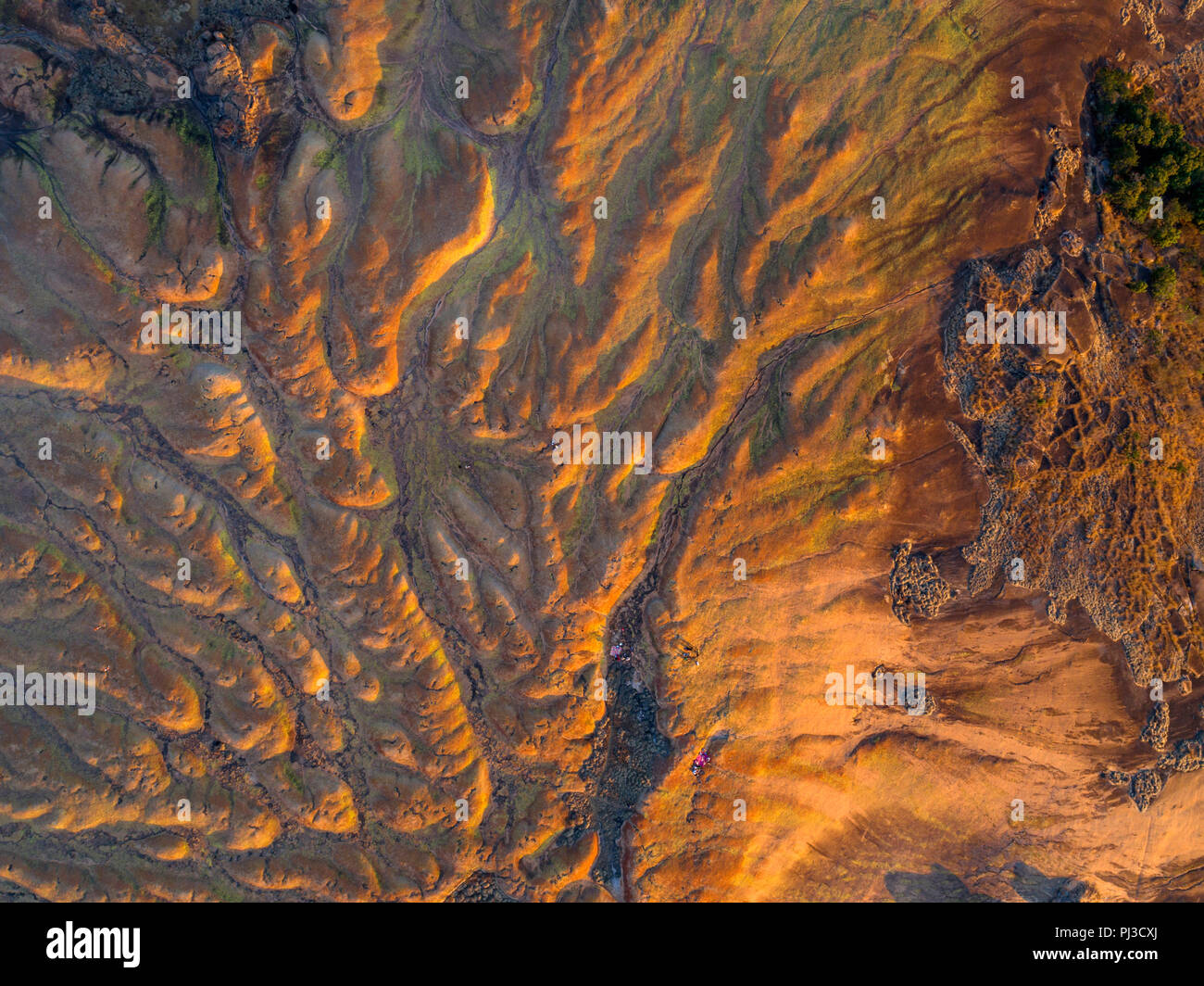 An abstract aerial image of a martian landscape Stock Photo - Alamy