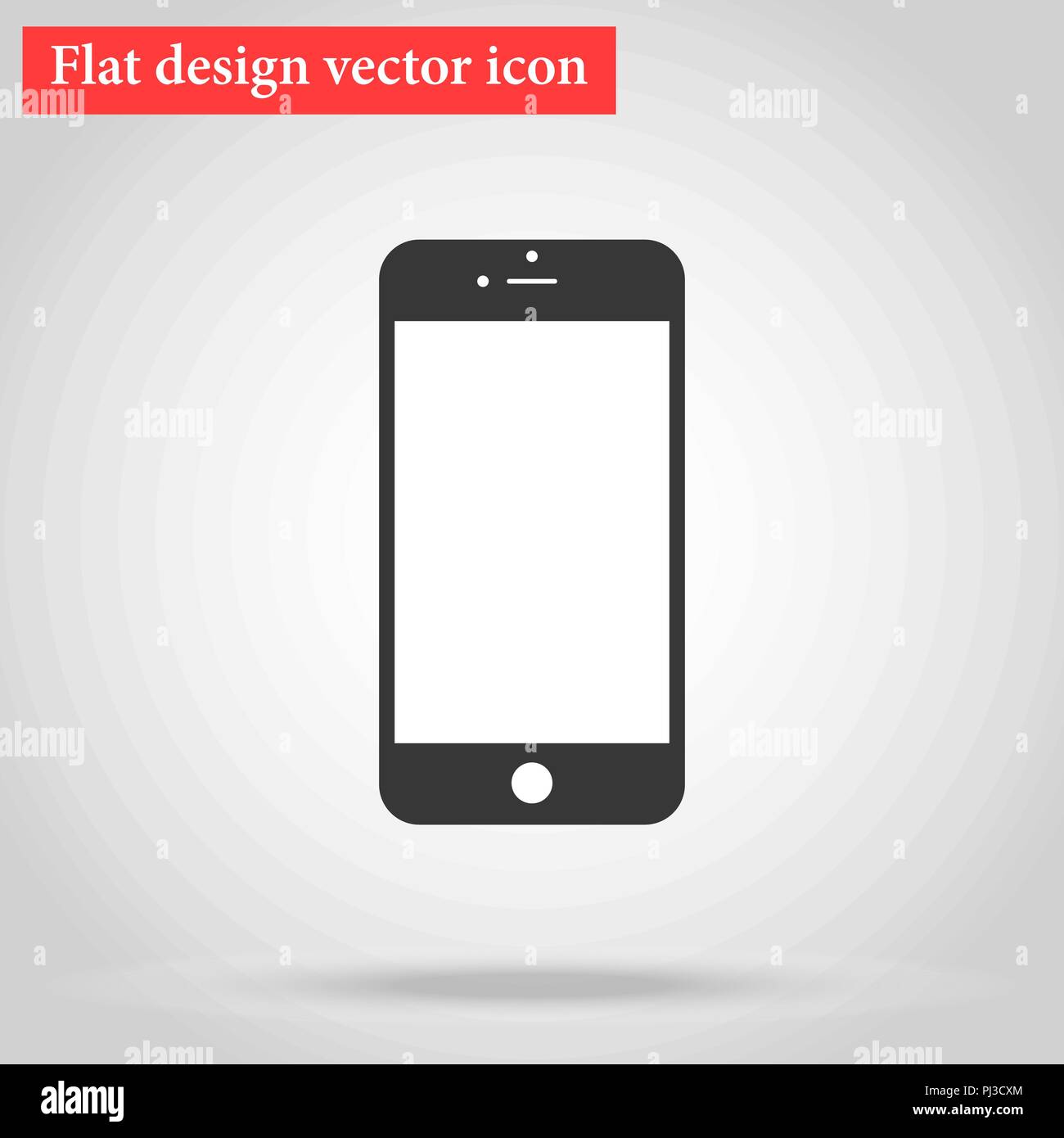 Modern stylish smartphone design of the phone. icon flat design Stock ...