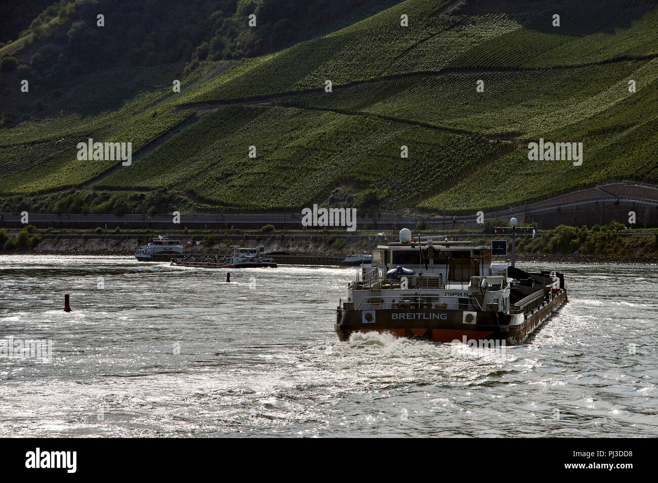 Freight transportation on the river Rhine, Breitling (Netherland inland ...