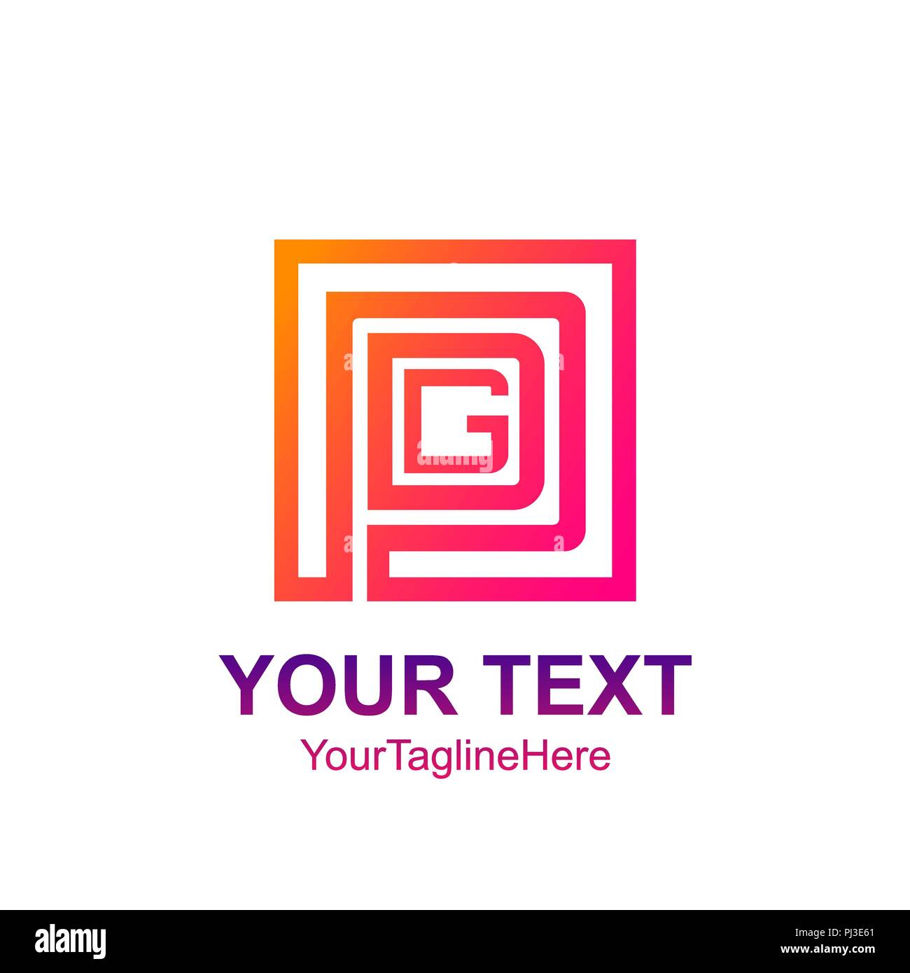 Initial pdg logo Stock Vector Images - Alamy