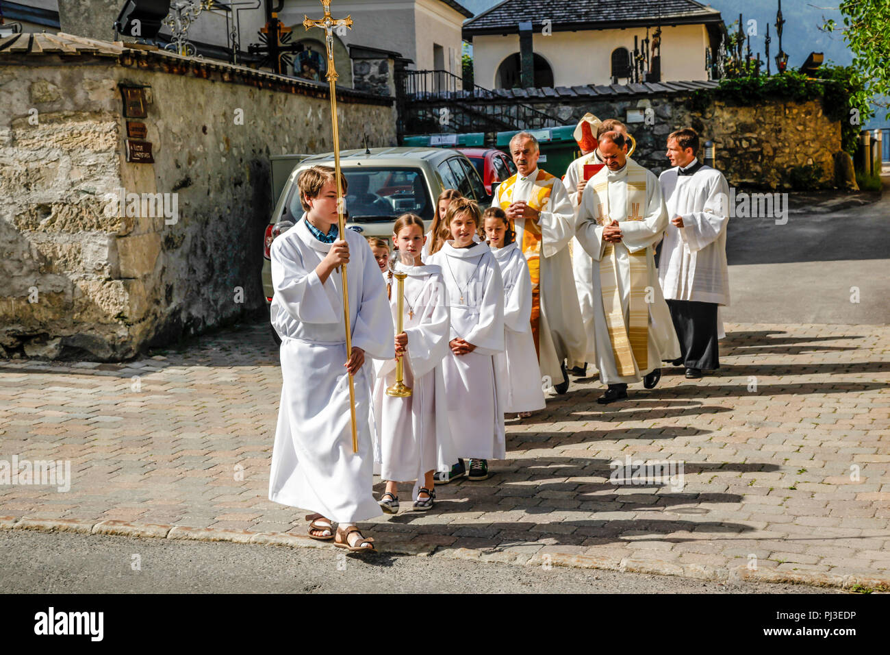Catholic altar boy's cross hi-res stock photography and images - Alamy
