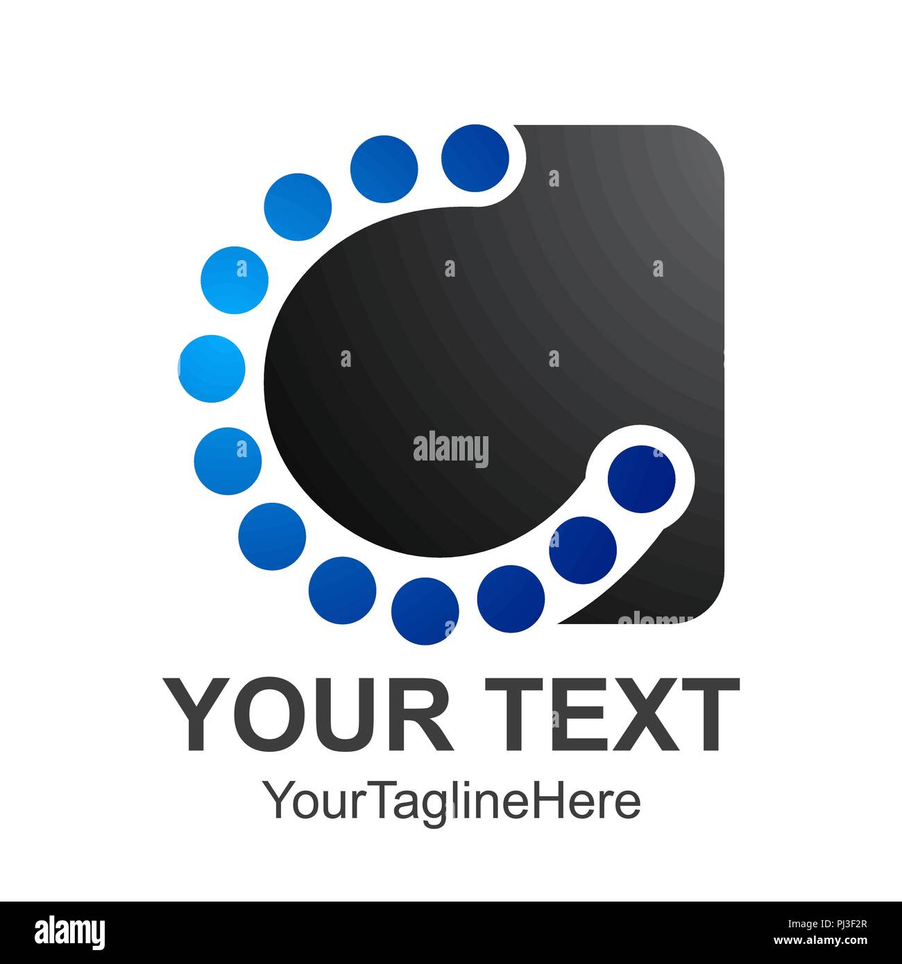 Clever Creative Dots Point Letter C Smart and Idea logo set. Letter C ...