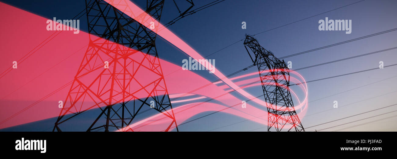 Composite image of grey line design Stock Photo - Alamy