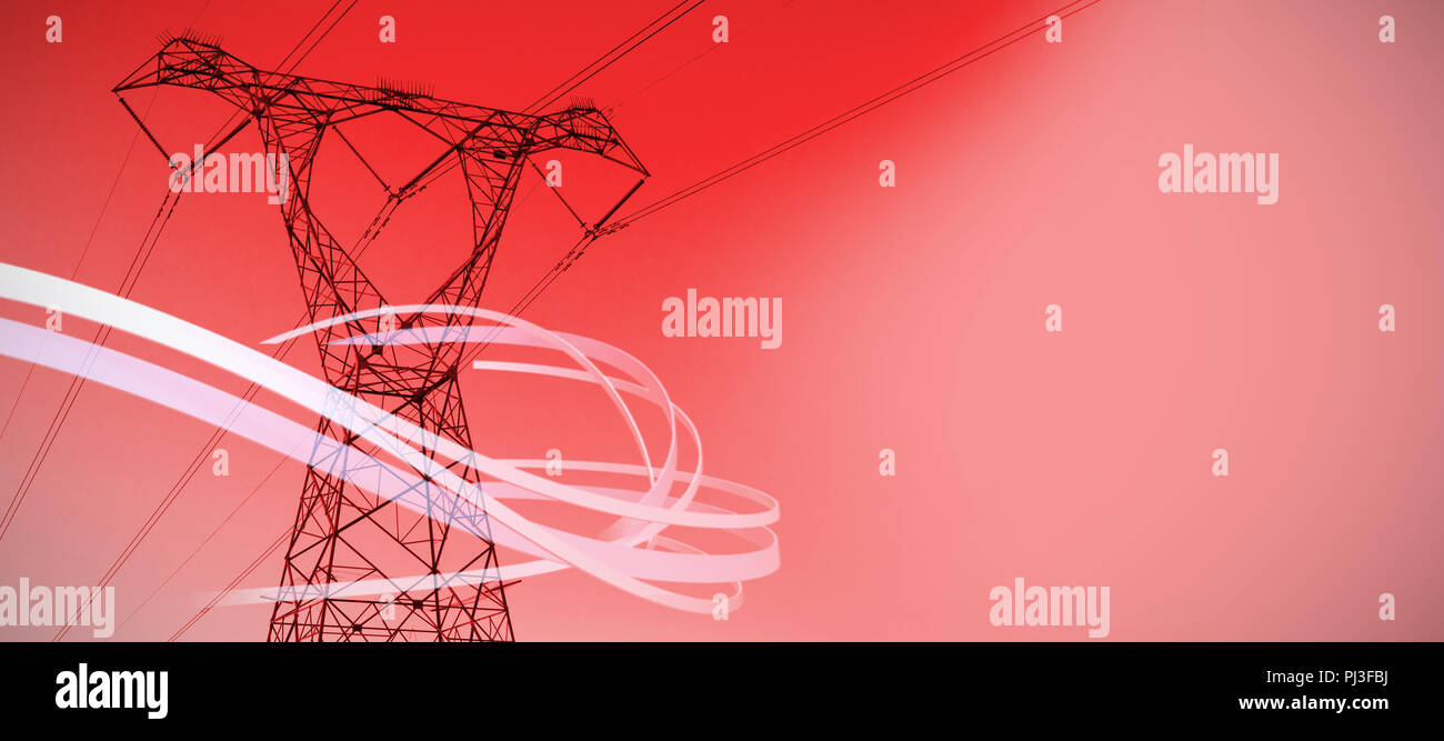 Composite image of grey line design Stock Photo - Alamy