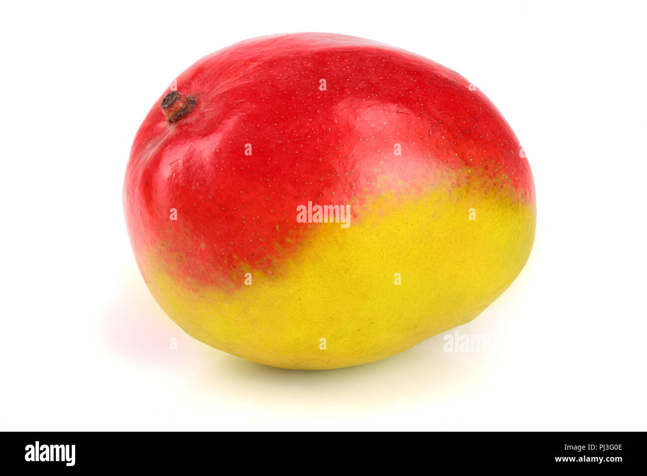 Mango fruit isolated on white background close-up without shadow Stock ...