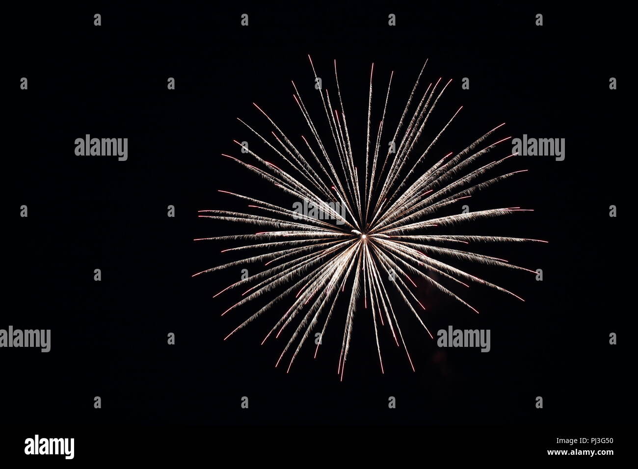 fireworks in night sky Stock Photo - Alamy