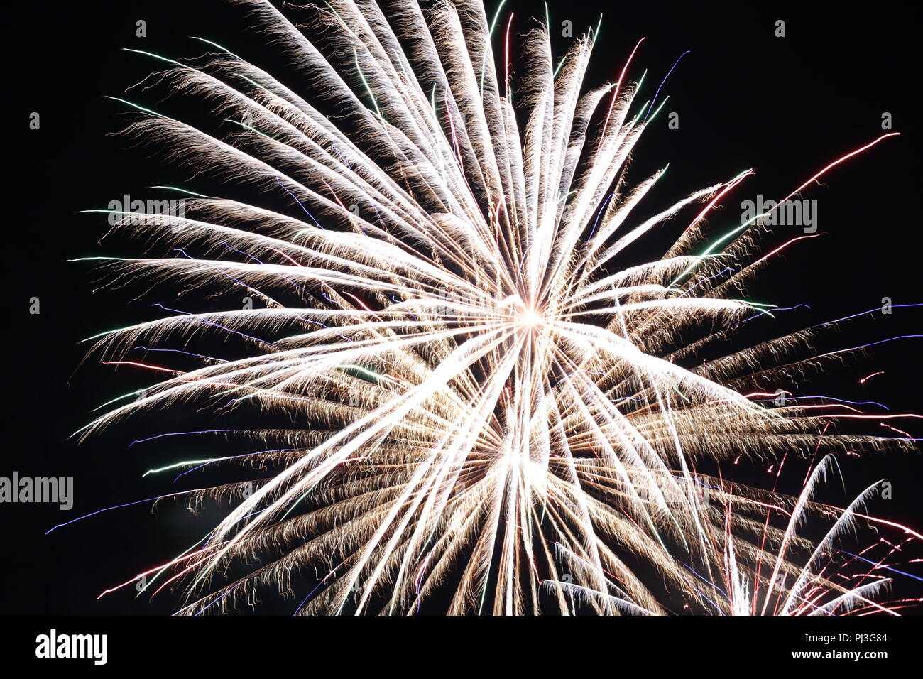 fireworks in night sky Stock Photo - Alamy