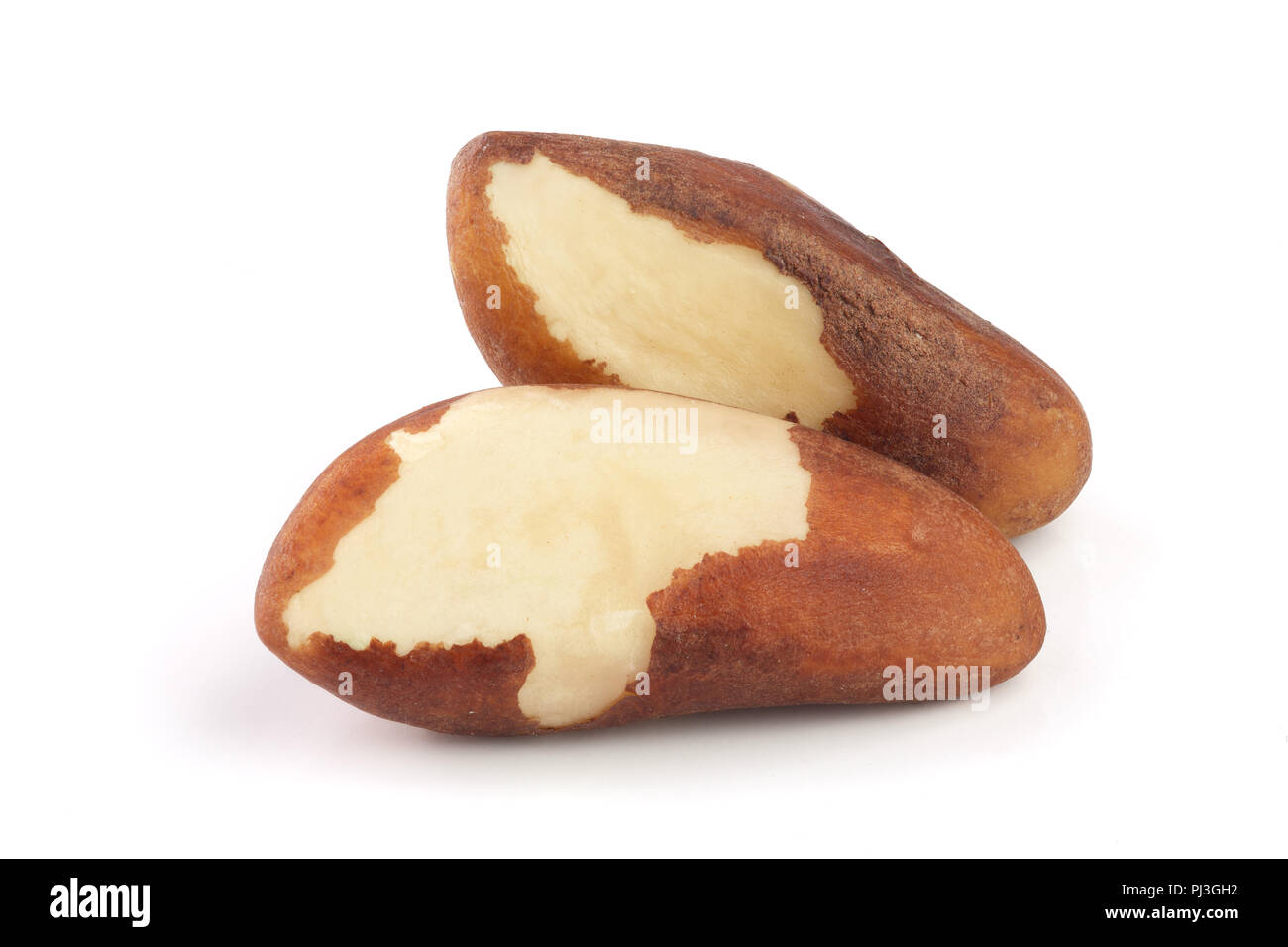 Brazil nuts isolated on white background closeup Stock Photo - Alamy