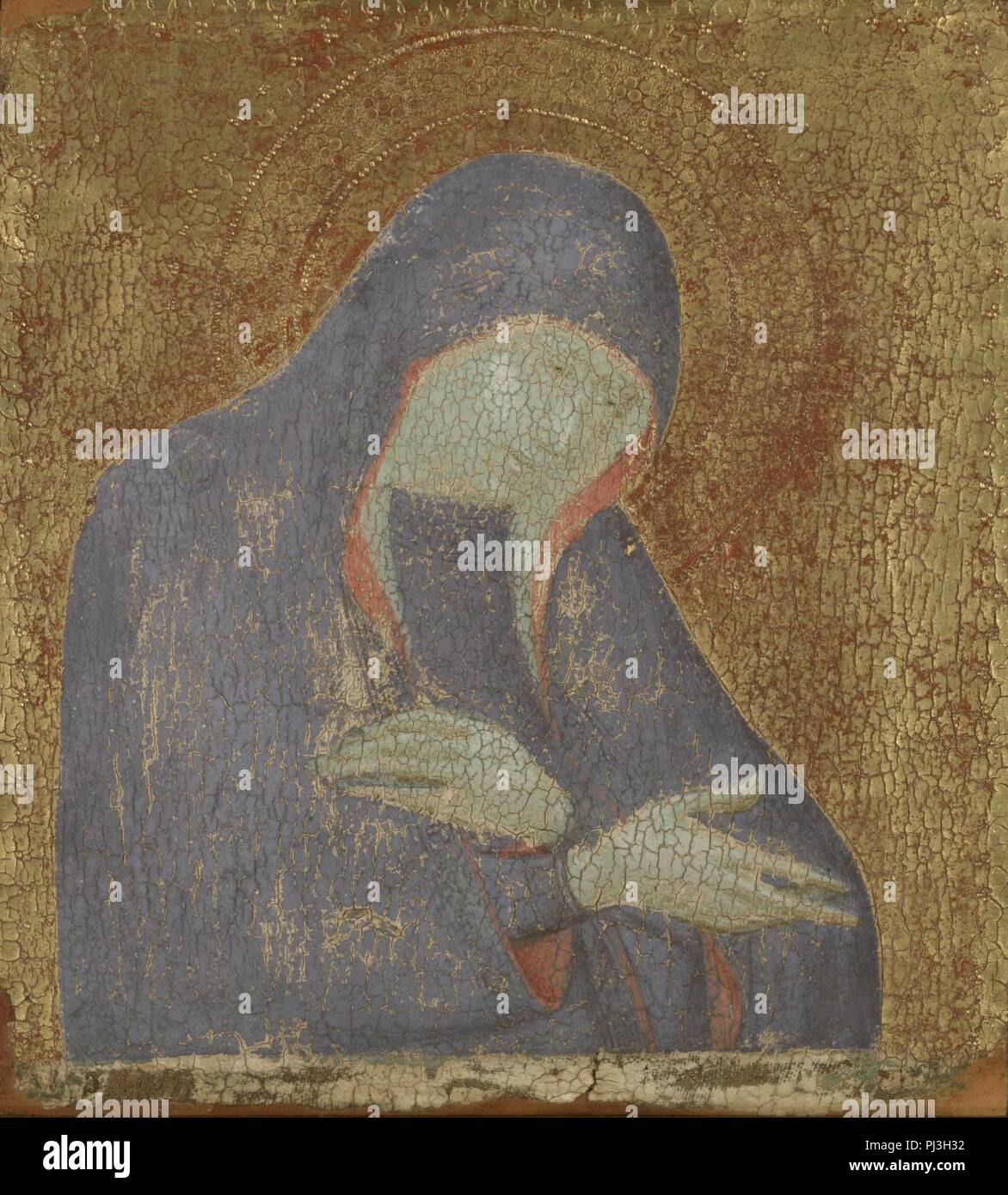 Barnaba da Modena - Mourning Virgin Stock Photo - Alamy