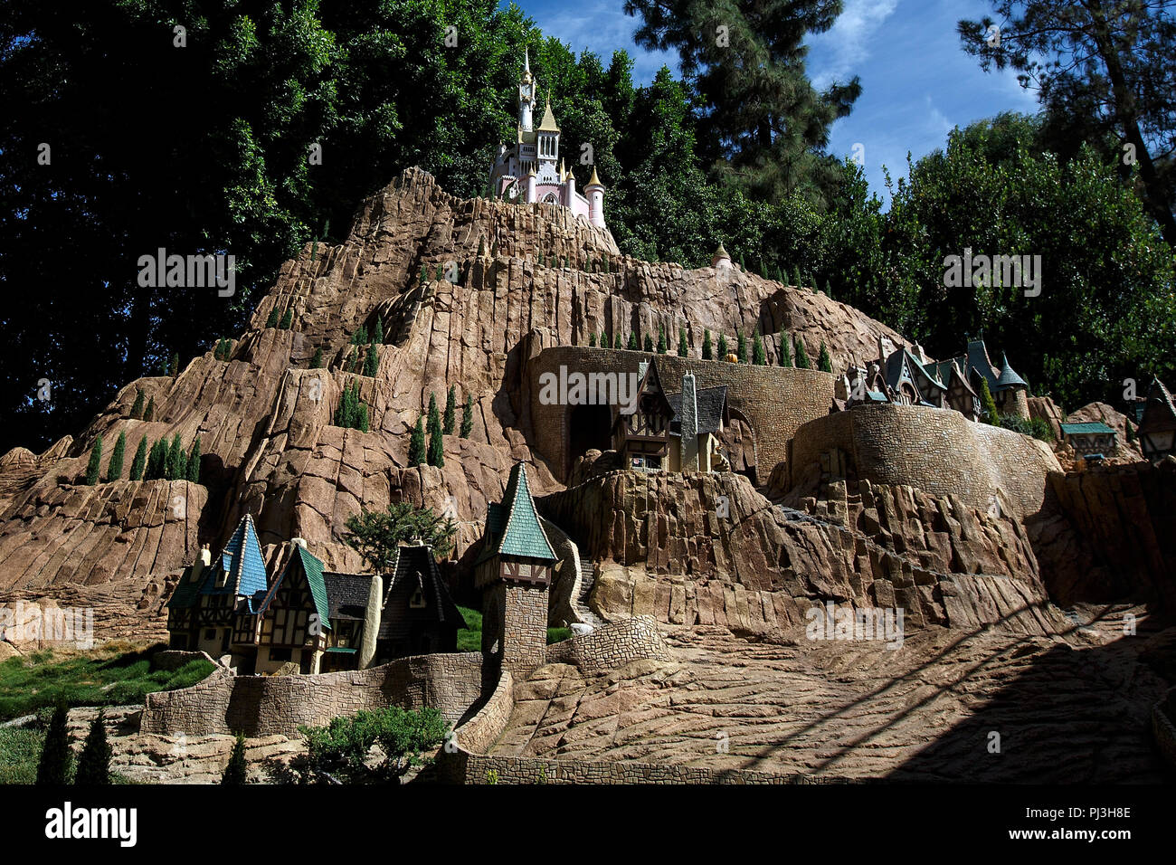 Cinderella's castle display on the Storybook Land Canal Boats ride ...
