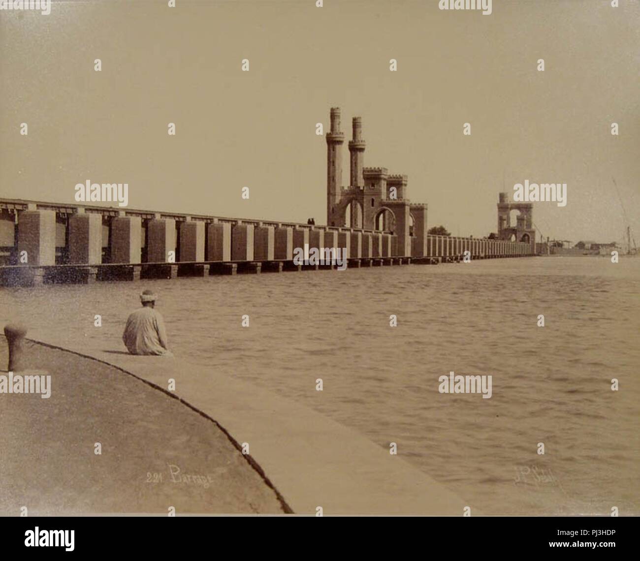 Barrage (Panorama of two images), No. 221 right Stock Photo - Alamy