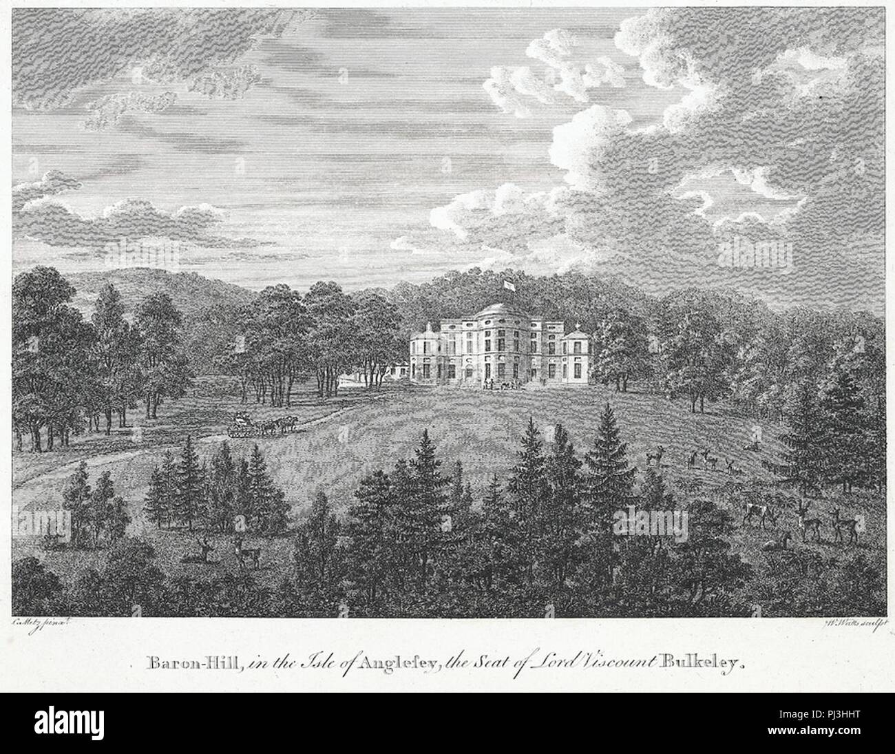 Baron Hill - in the isle of Anglesey, the seat of Lord Viscount ...