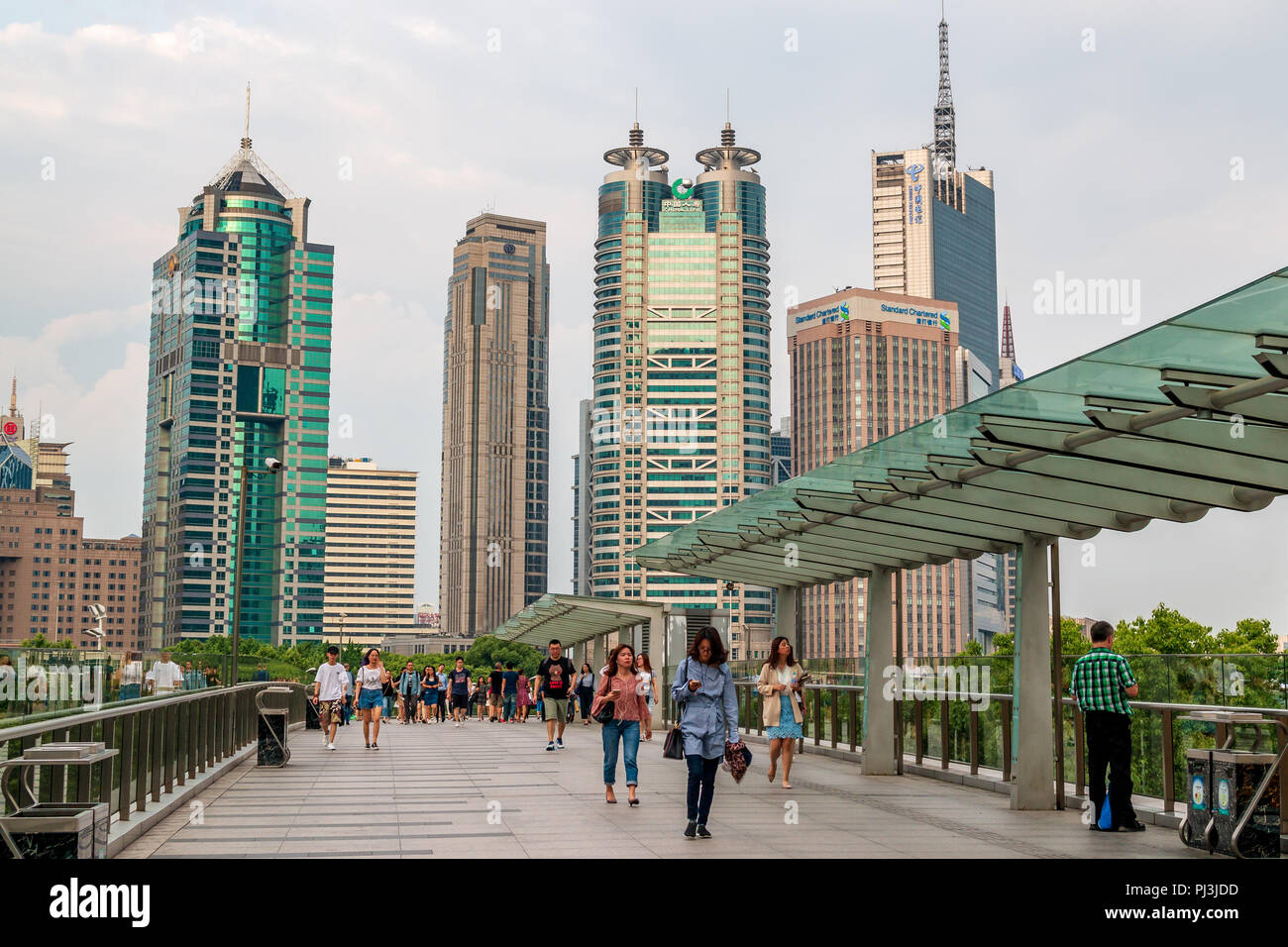 SHANGHAI, CHINA - MAY 17, 2018: Buildings and architecture with urban ...