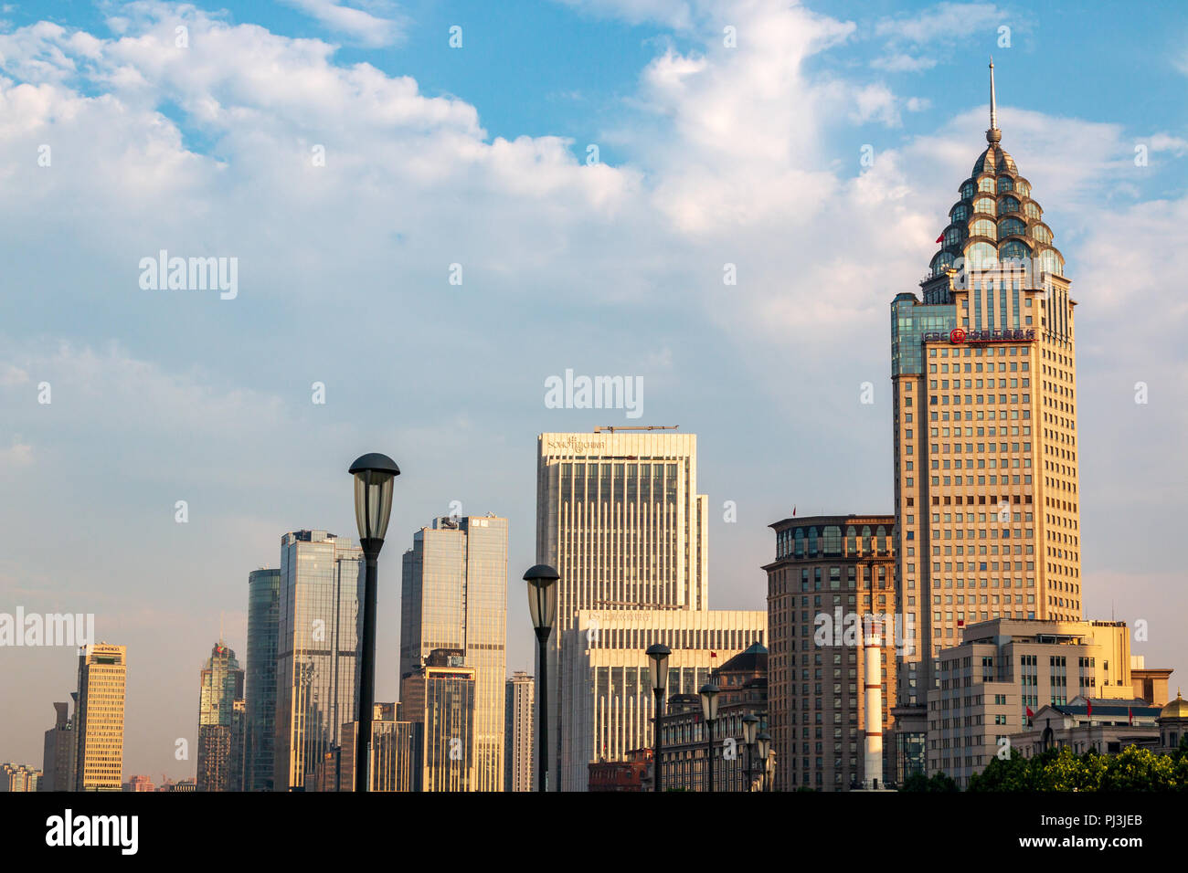SHANGHAI, CHINA - MAY 17, 2018: Buildings and architecture with urban ...