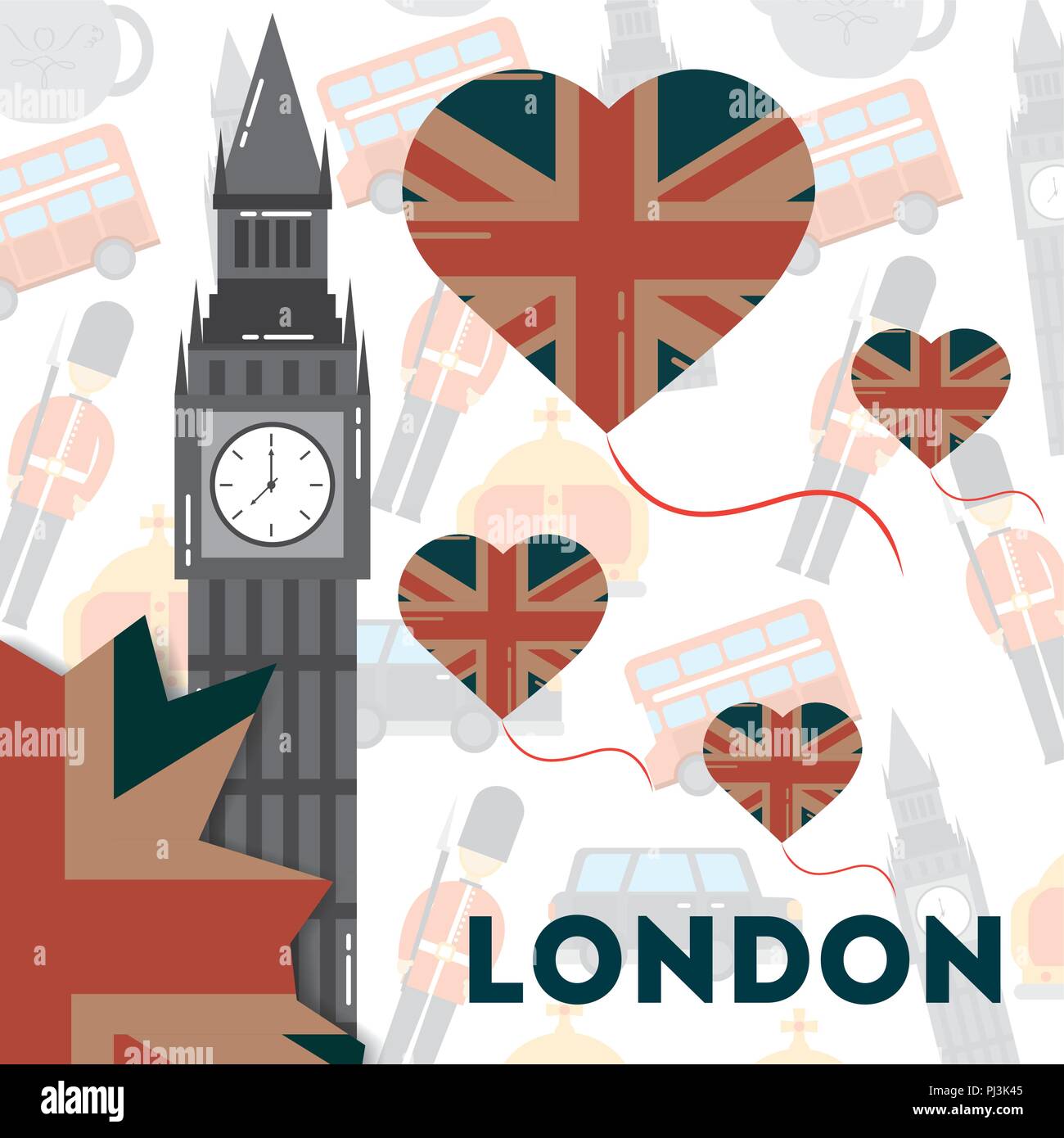 London capital city tourists street Stock Vector Images - Alamy