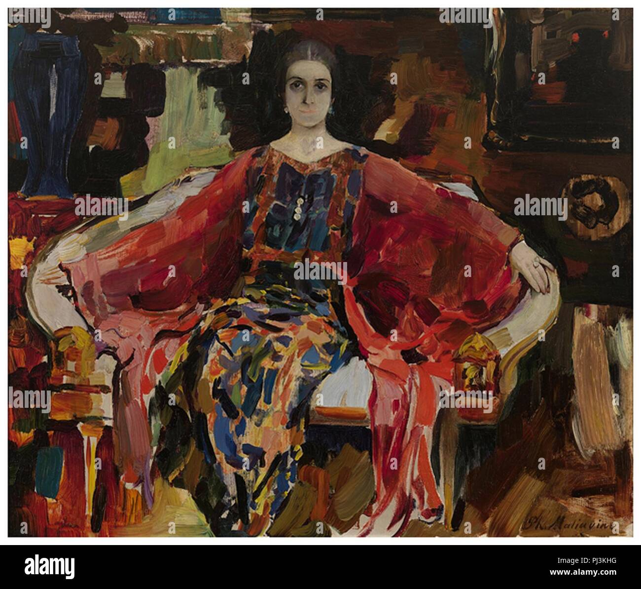Ballerina Aleksandra Balashova by F.Malyavin (1923 Stock Photo - Alamy