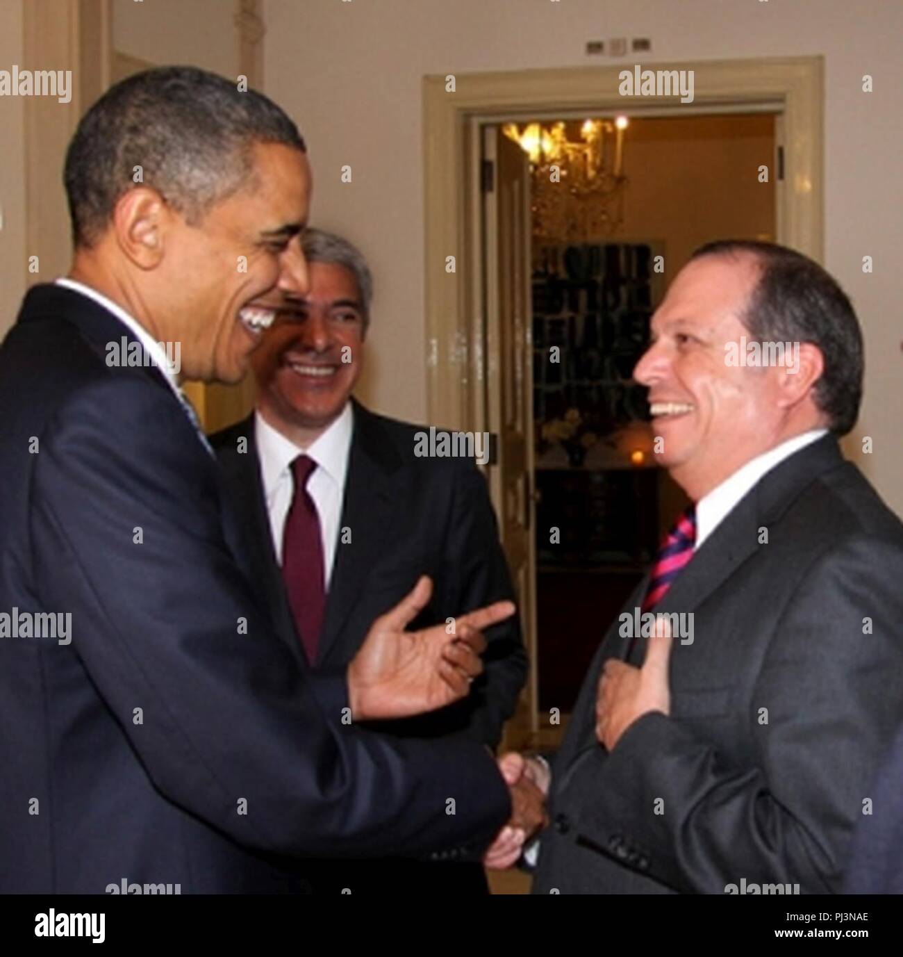 Barack Obama and Carlos Cesar Stock Photo - Alamy