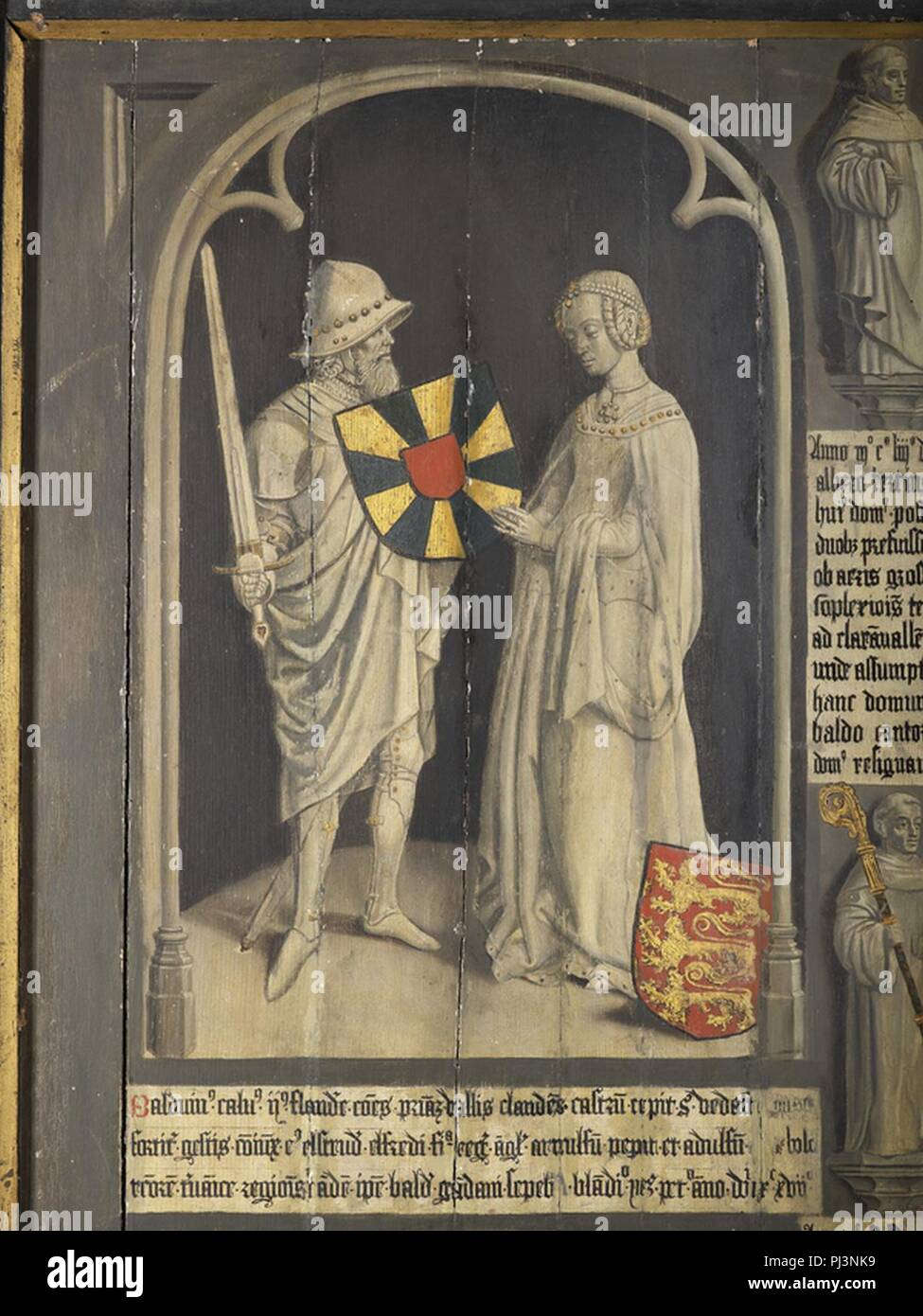 Baldwin II and Ælfthryth Stock Photo - Alamy