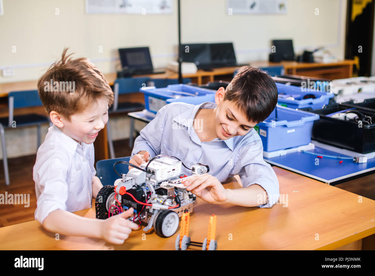 Playful robot technology hi-res stock photography and images - Alamy