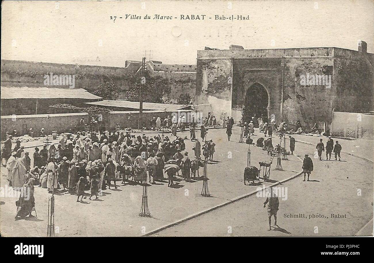 Bab-el-Had Rabat 1919 Stock Photo - Alamy