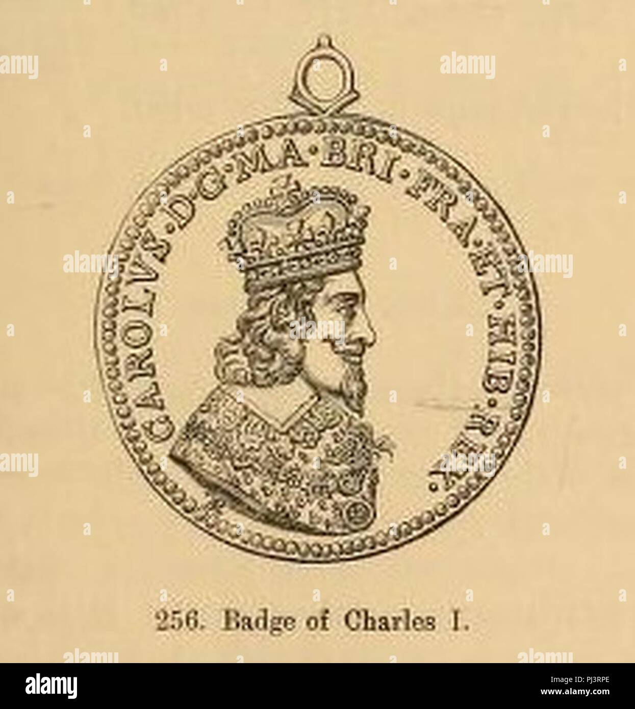 Badge of Charles I Rawlins Stock Photo - Alamy