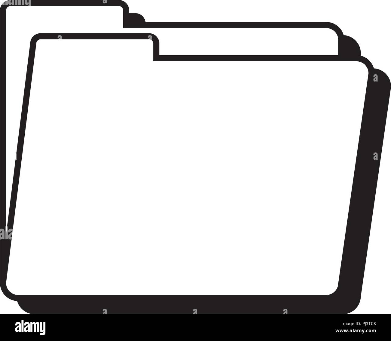 document folder over white background, vector illustration Stock Vector ...