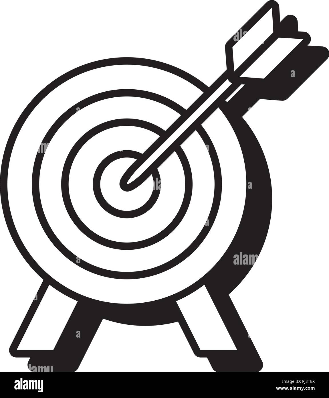 target icon over white background, vector illustration Stock Vector ...