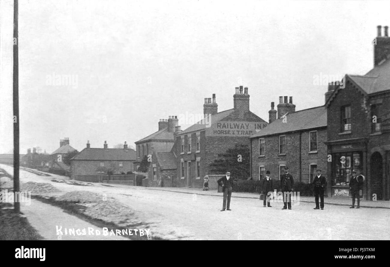 Barnetby le Wold, Kings Road Pre 1912 Stock Photo - Alamy