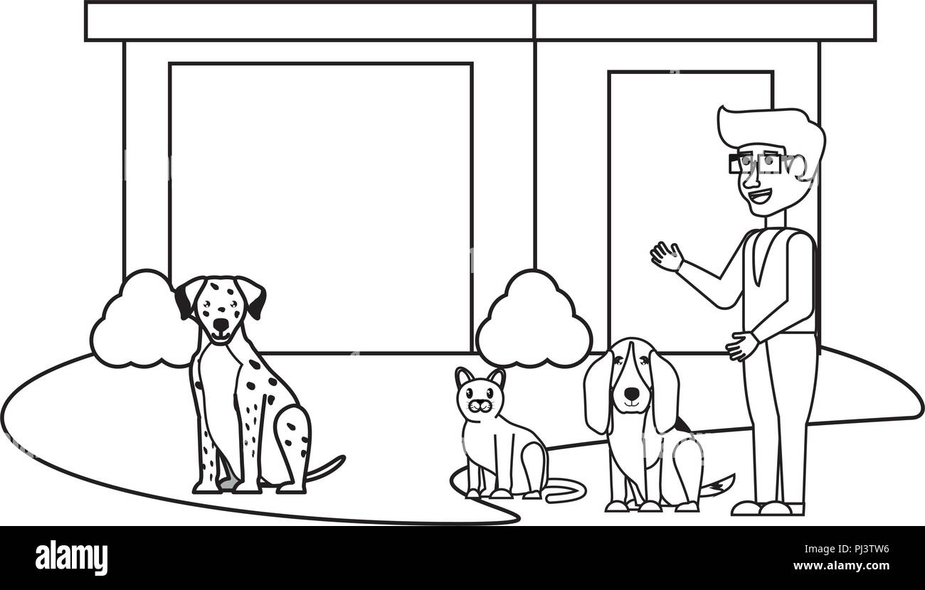 Pet Store Coloring Page