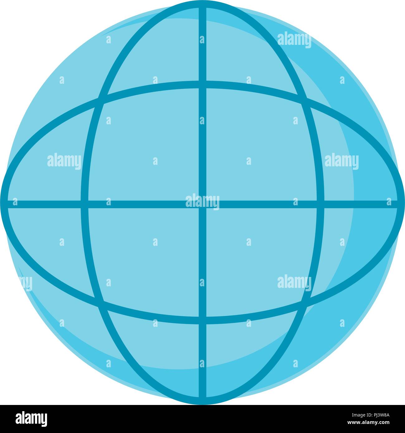 global sphere over white background, vector illustration Stock Vector ...