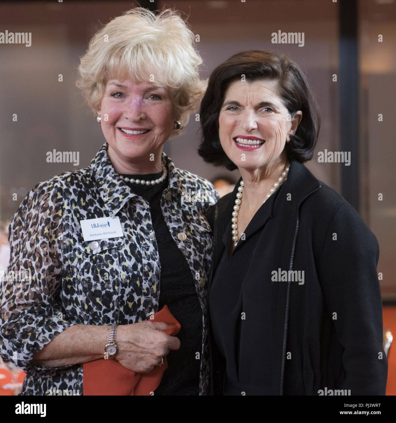 Barbara Whitlock and Luci B. Johnson Stock Photo - Alamy