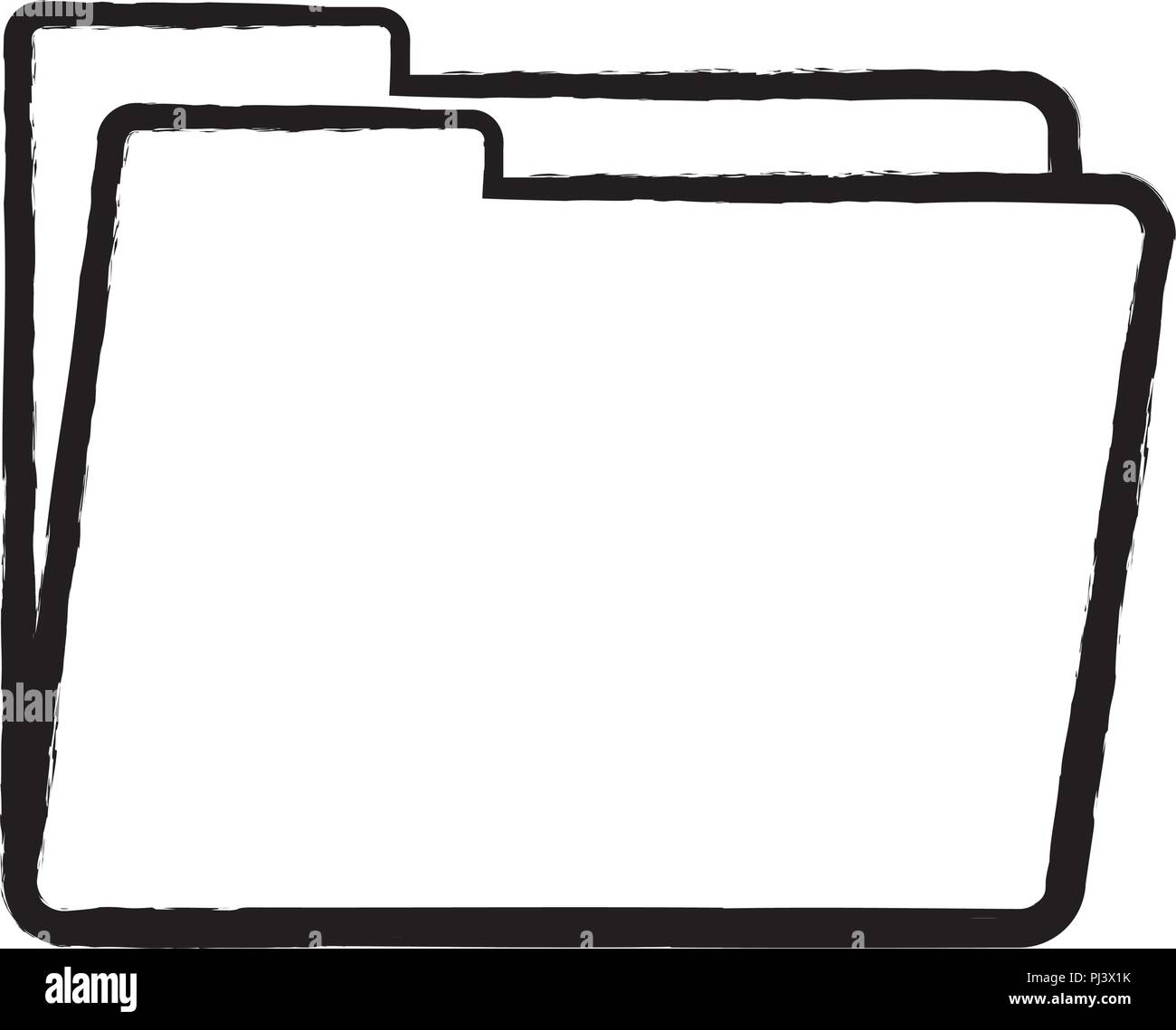 document folder over white background, vector illustration Stock Vector ...