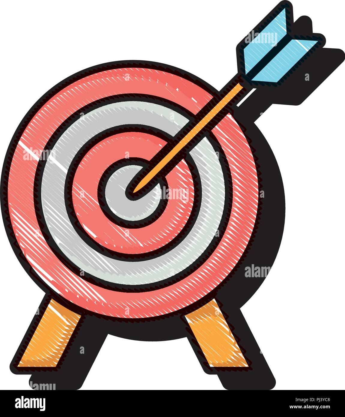 target icon over white background, vector illustration Stock Vector ...
