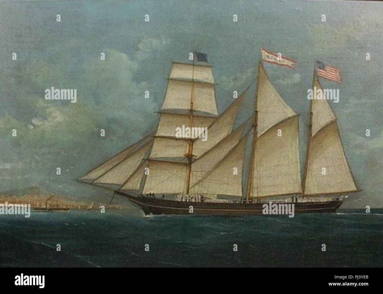 Barkentine Nora in Malta Stock Photo - Alamy