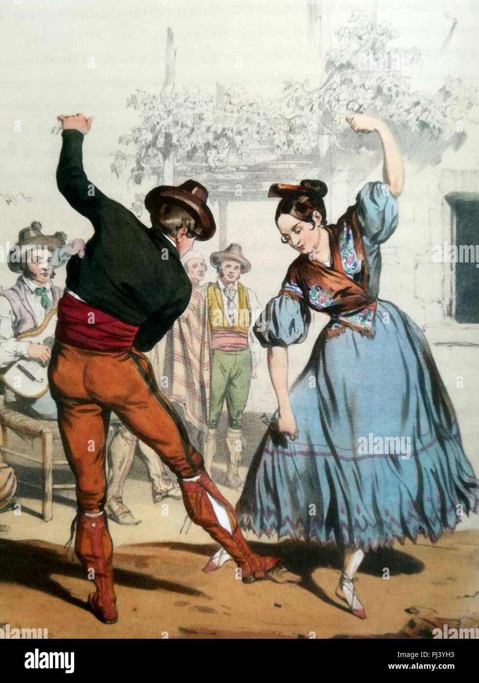 Bailando la cachucha Stock Photo - Alamy