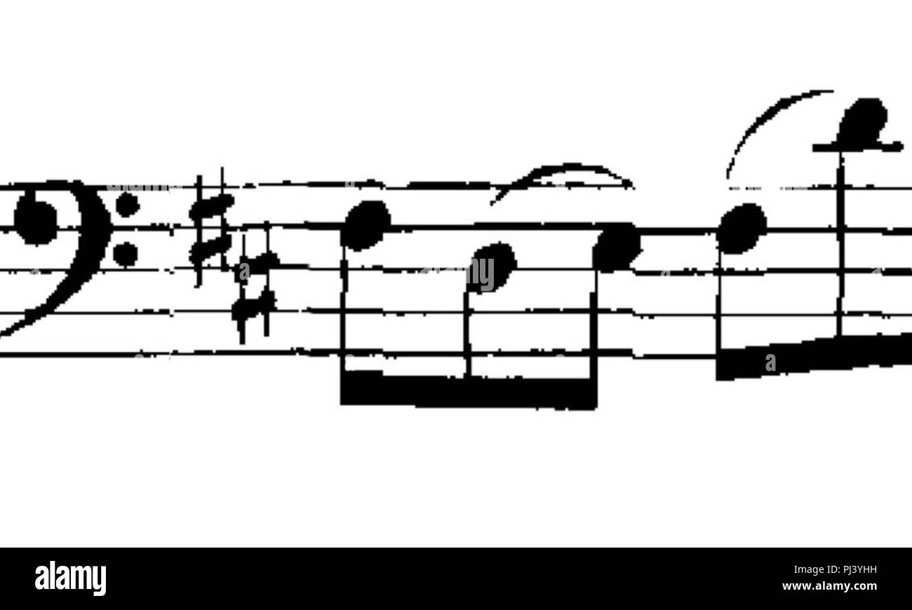 Bach Cello Suite No. 6 in D major, BWV 1012, motif from the Prelude ...