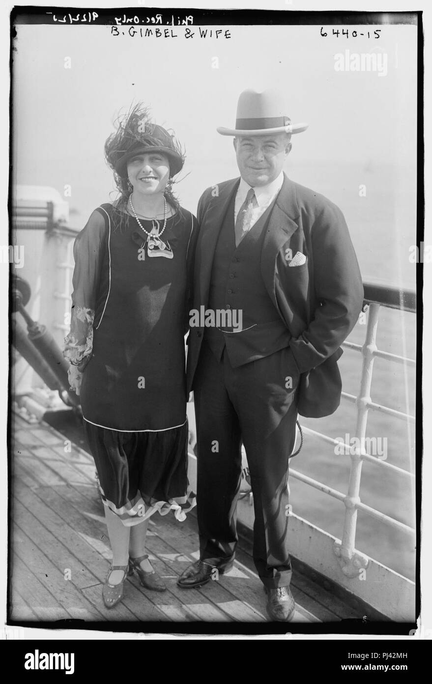 B. Gimbel and wife Stock Photo - Alamy