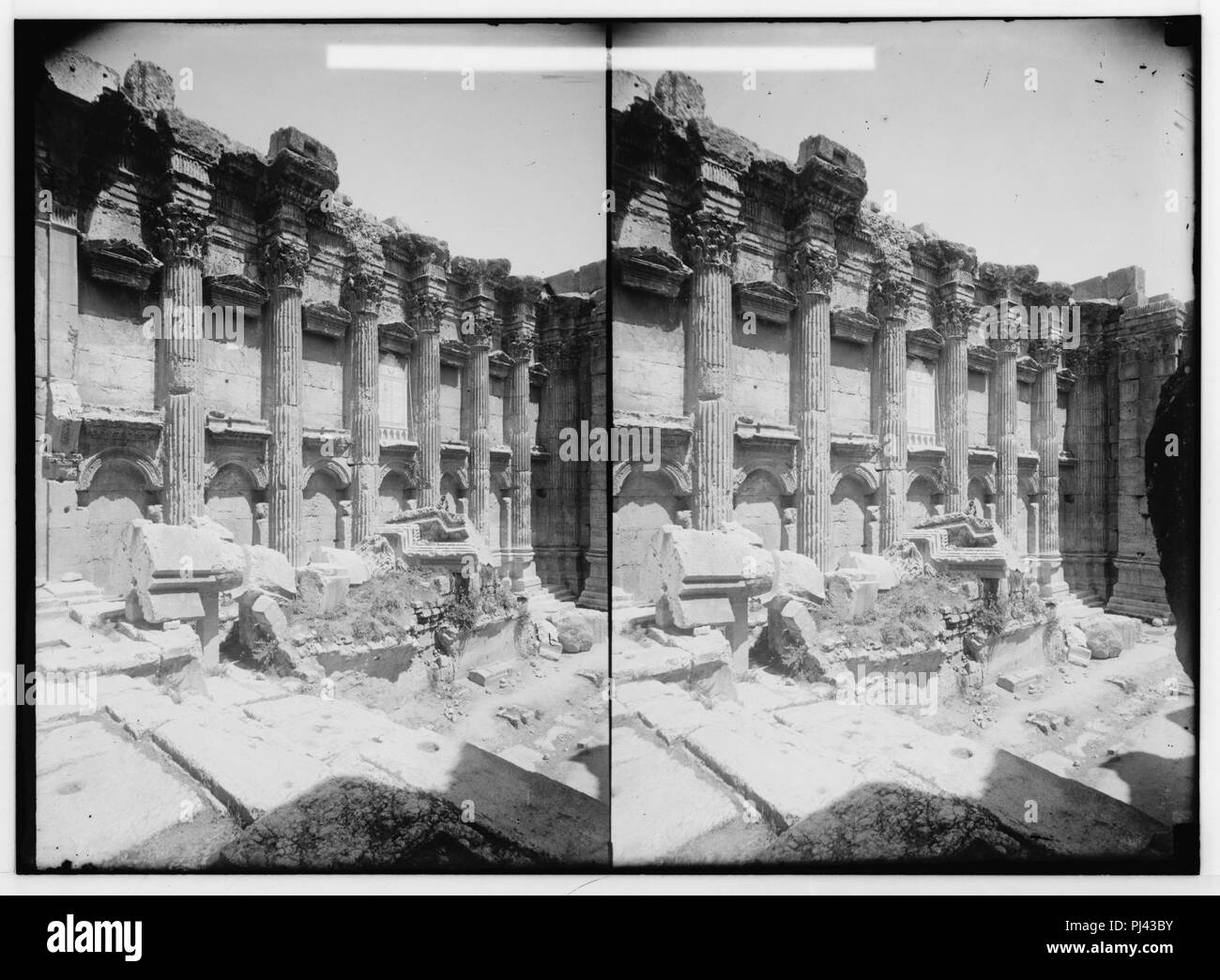 Baalbek. Interior of the Temple of Bacchus Stock Photo - Alamy