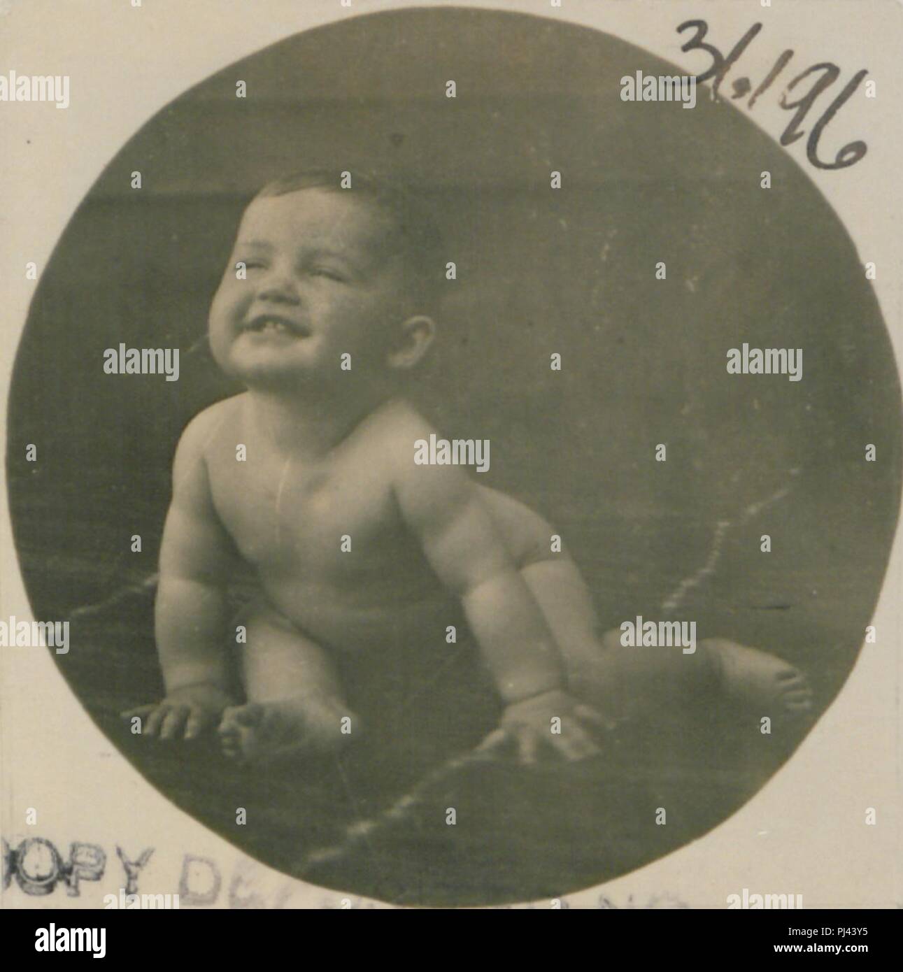 Baby boy Side view (HS85-10-36196 Stock Photo - Alamy