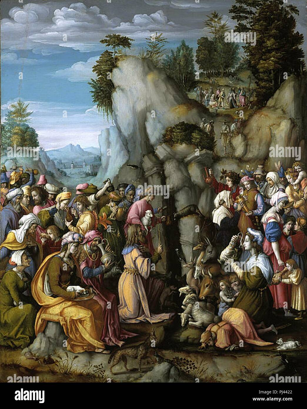 Moses striking the rock hi-res stock photography and images - Alamy