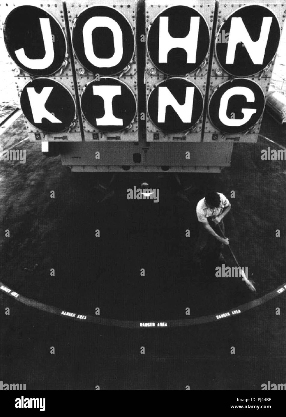 Back of ASROC launcher on USS John King (DDG-3) c1985 Stock Photo - Alamy