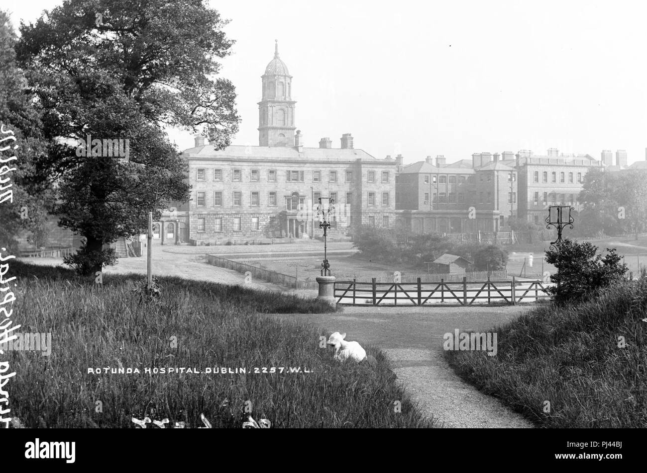 Back of the Rotunda Hospital in Dublin Stock Photo - Alamy