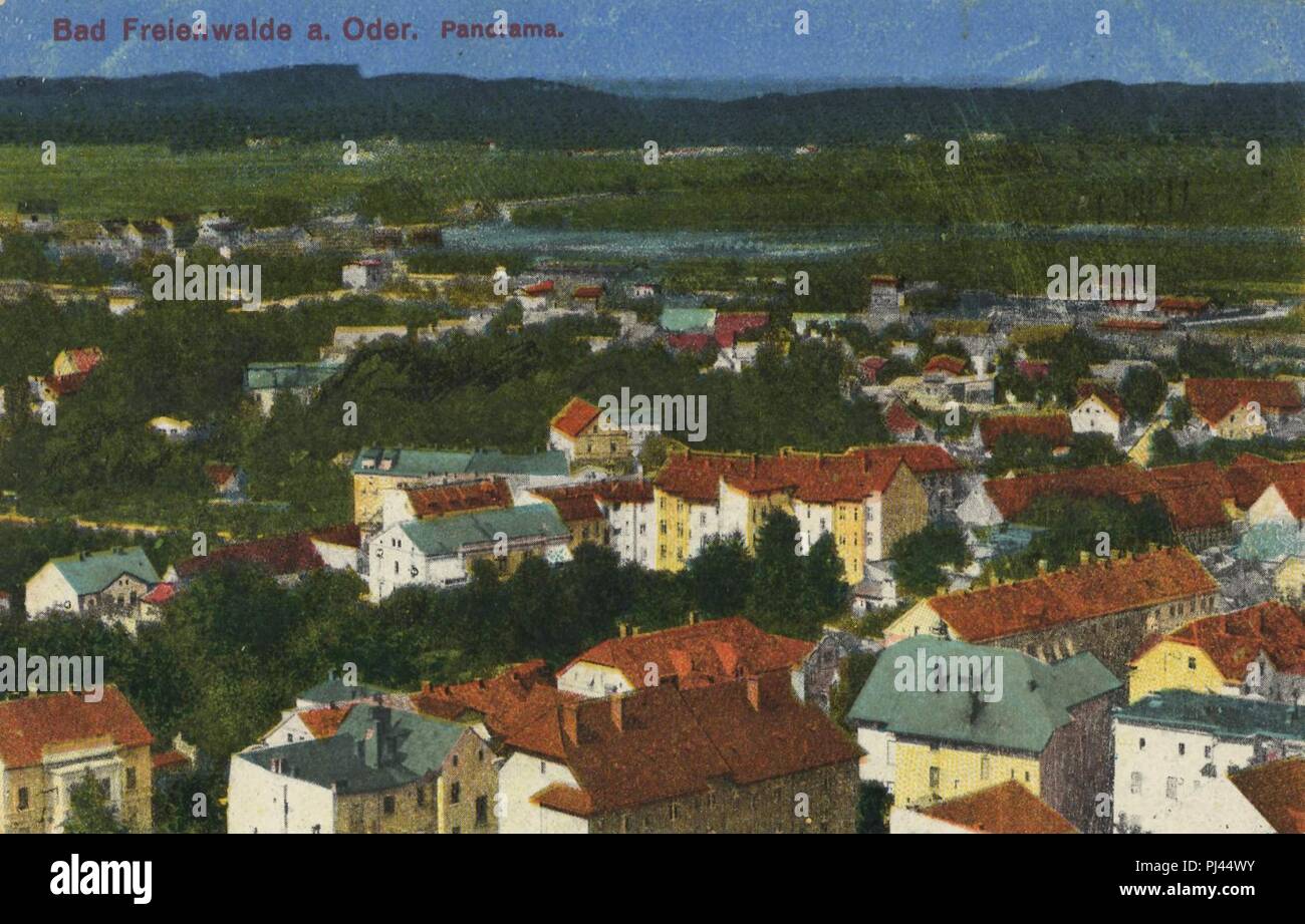 Bad Freienwalde (Oder), Brandenburg - Stadtansicht Stock Photo - Alamy