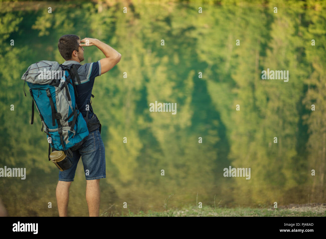 lost traveler is looking for the way Stock Photo - Alamy