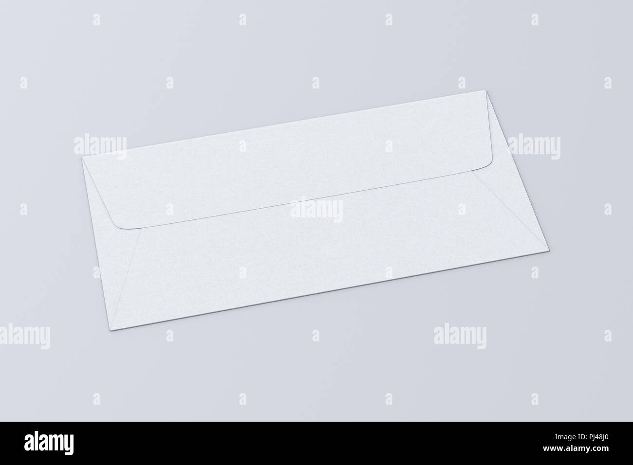 White blank closed envelope on white background. 3d render Stock Photo ...