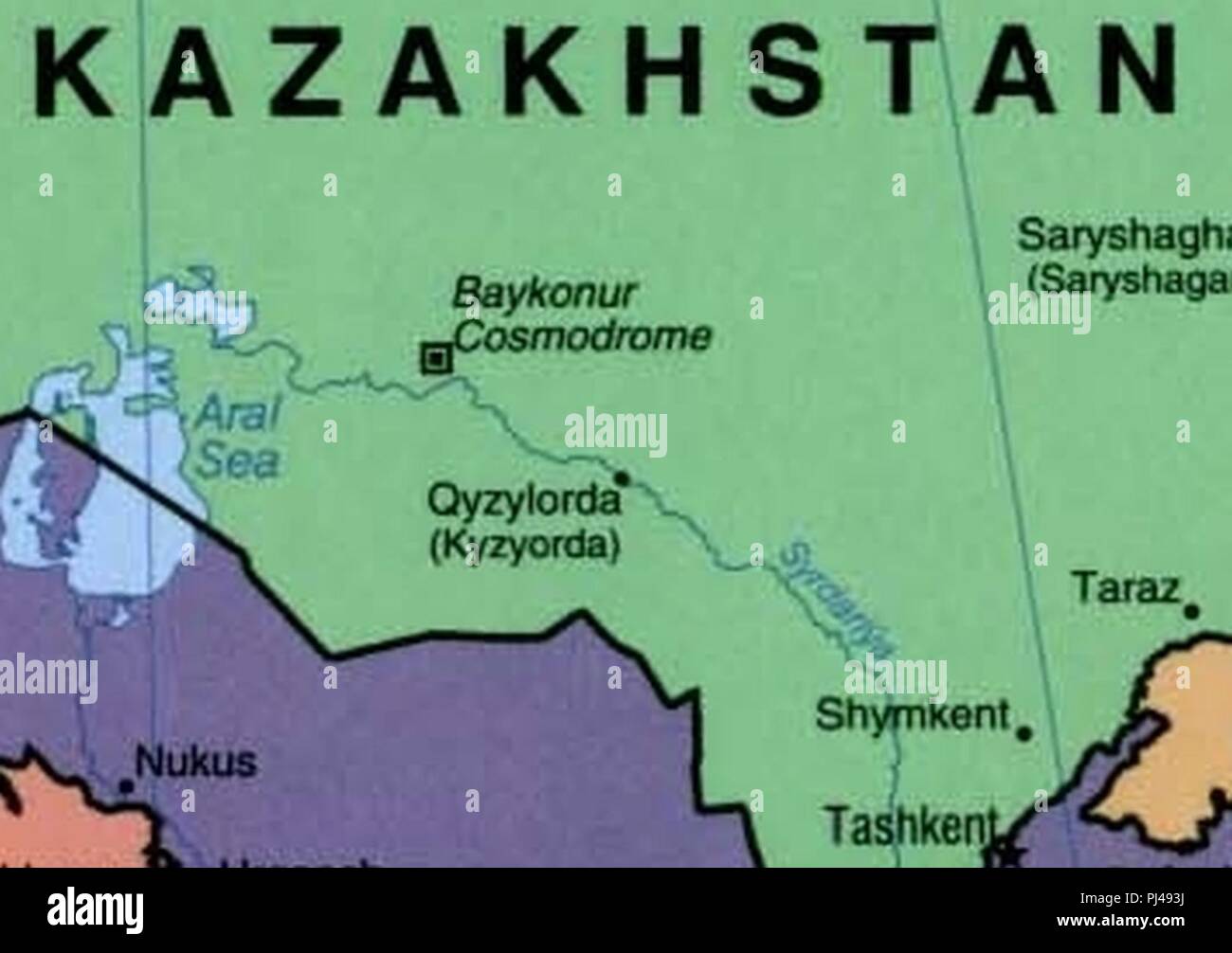 2000 map of kazakhstan hi-res stock photography and images - Alamy