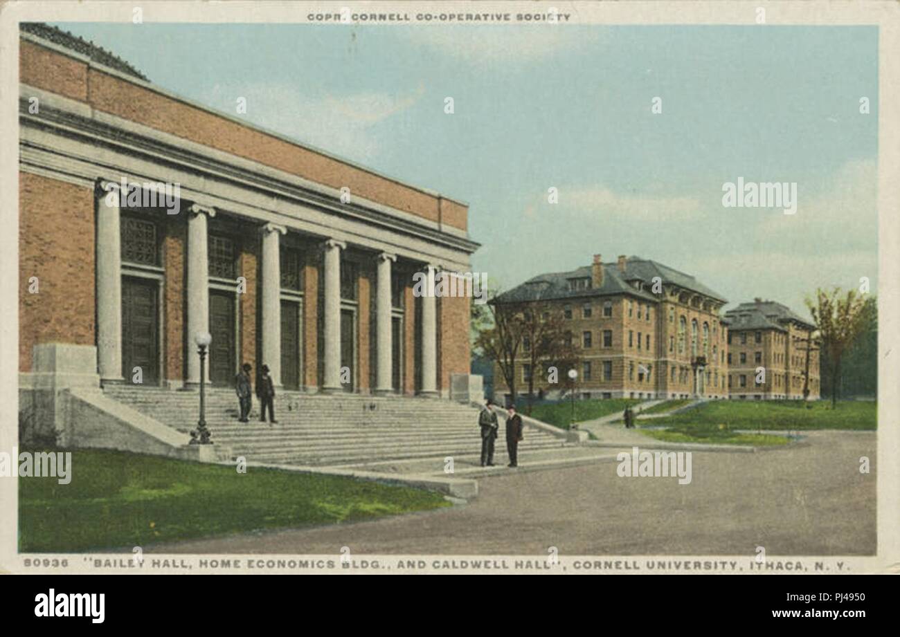 Bailey Hall, Home of Economics Bldg, and Caldwell Hall, Cornell ...