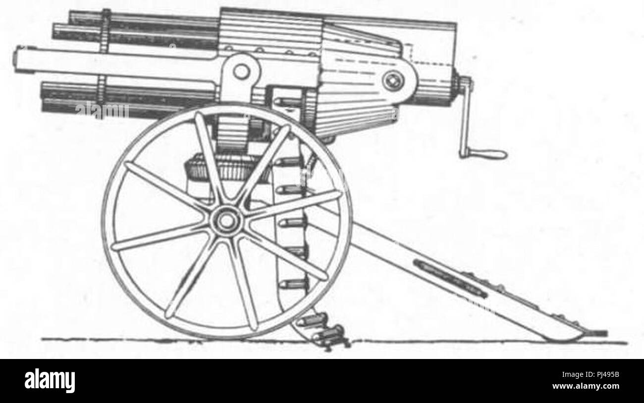 Historical image machine gun Black and White Stock Photos & Images - Alamy